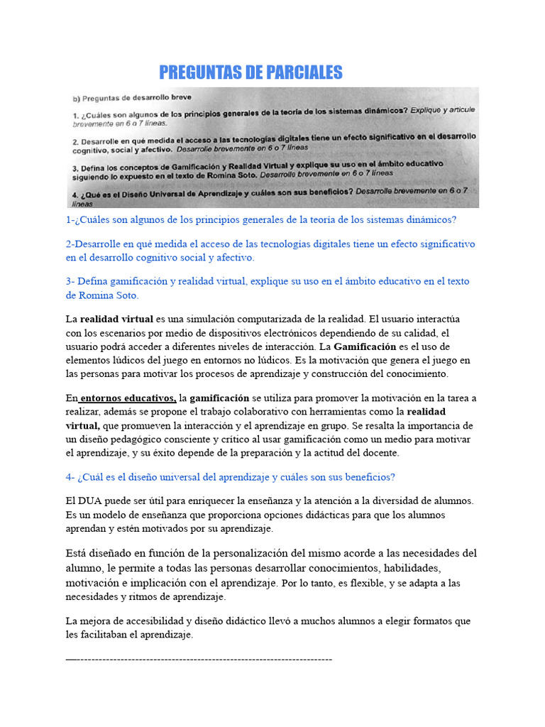 Gen Pregs Parcial23 | PDF | Aprendizaje | Enseñando