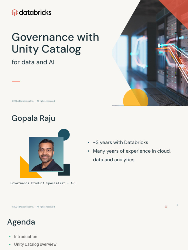 Data Governance On Unity Catalog - Jul 2024 | PDF | Databases | Metadata