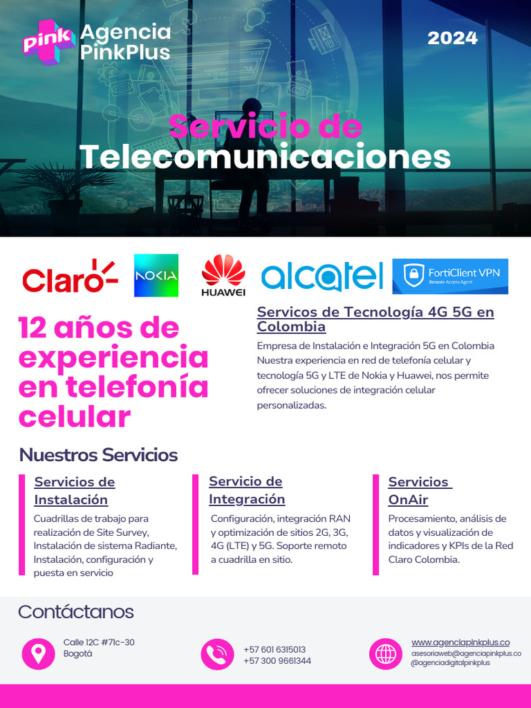 Agencia Pink Plus - Flyer Servicio Telecom | PDF