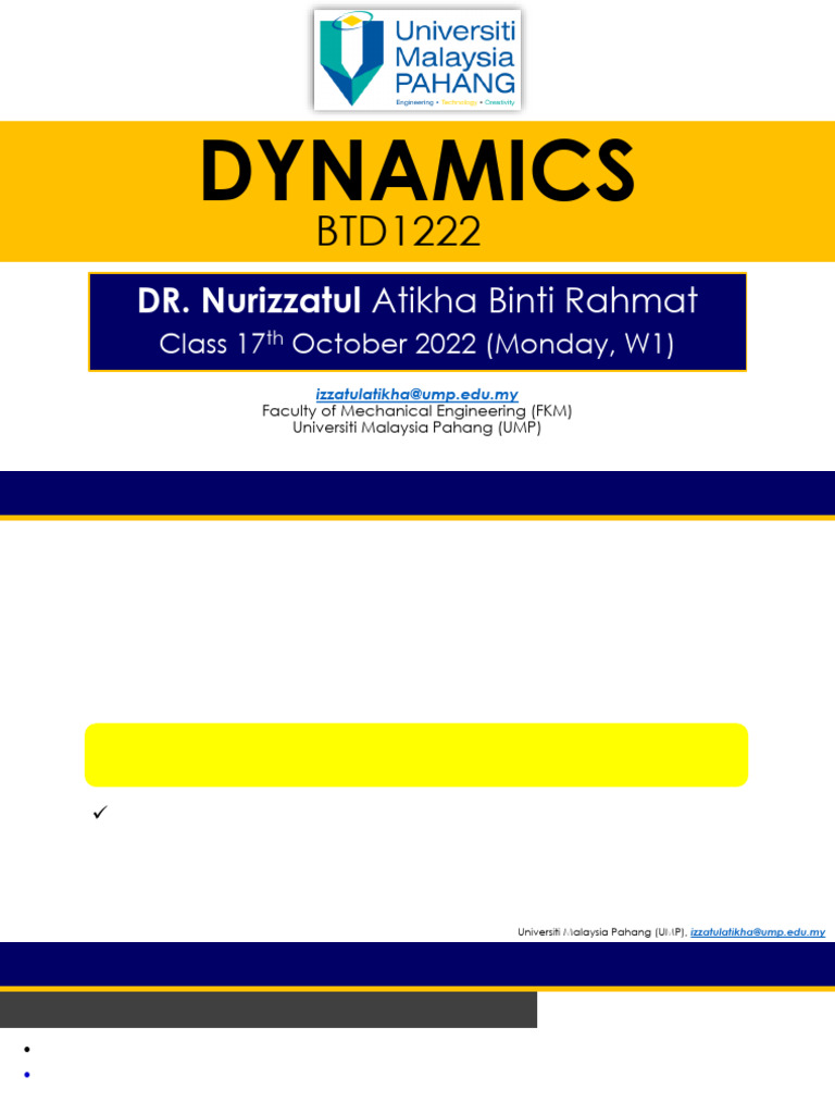 Dynamics Chapter 1 Pdf Kinematics Rotation