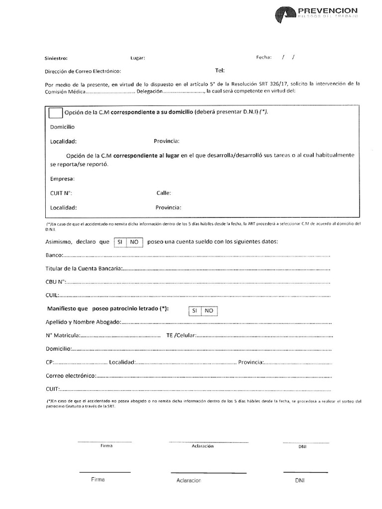 Nota de Opcion Acc + Letrado | PDF