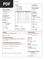 Formula Sheet-1 | PDF