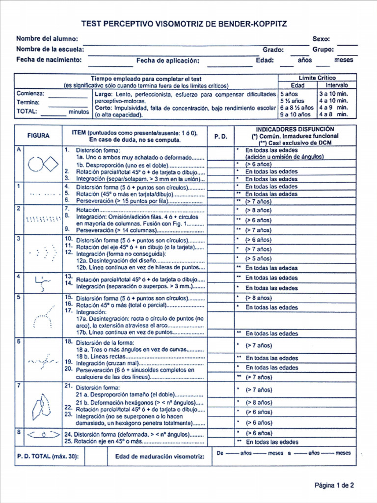 Protocolo Bender | PDF