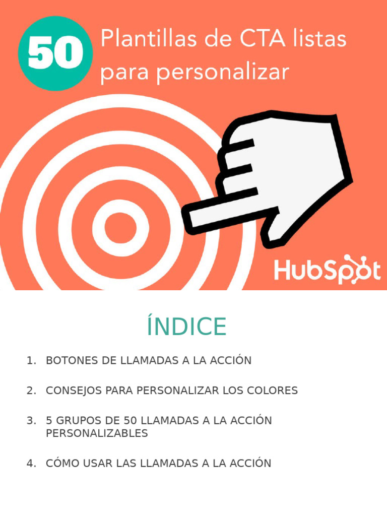 50 Botones de Llamadas a la Acción | PDF | Blog | ciberespacio
