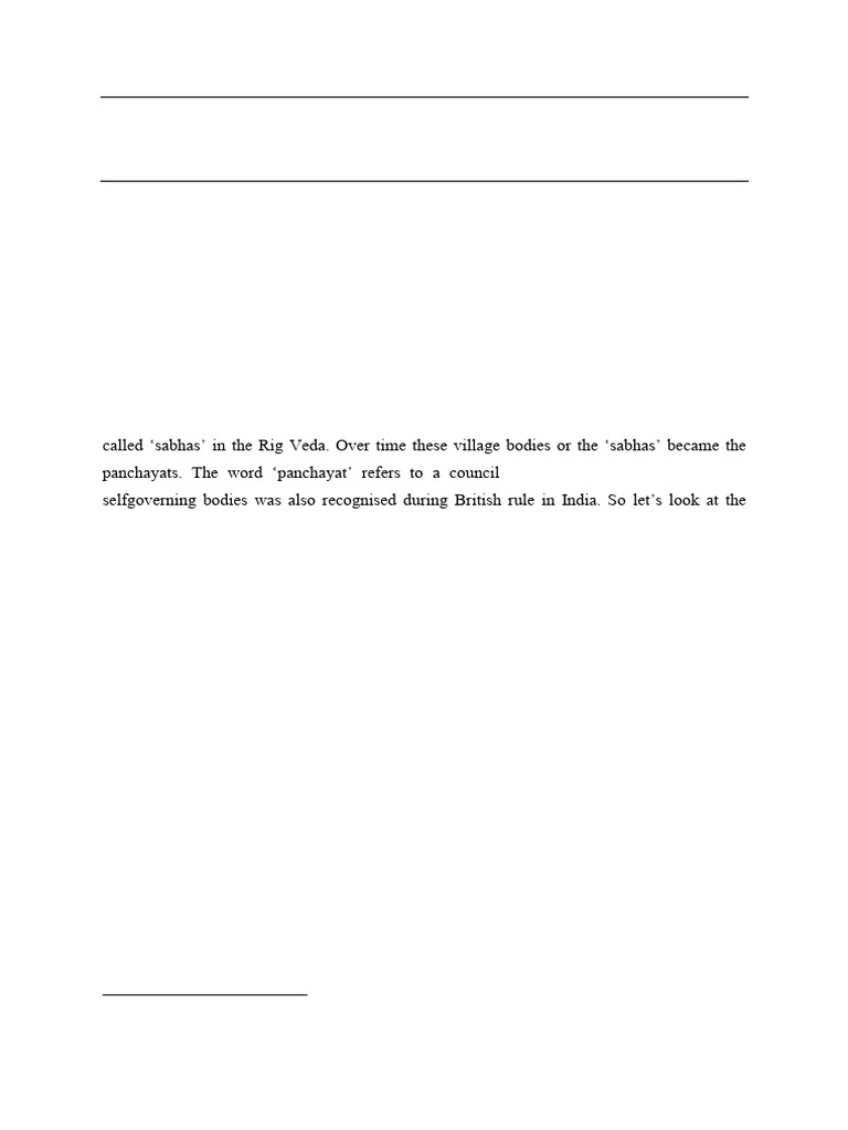 The Evolution of Local Self Government in India | PDF | Governance ...
