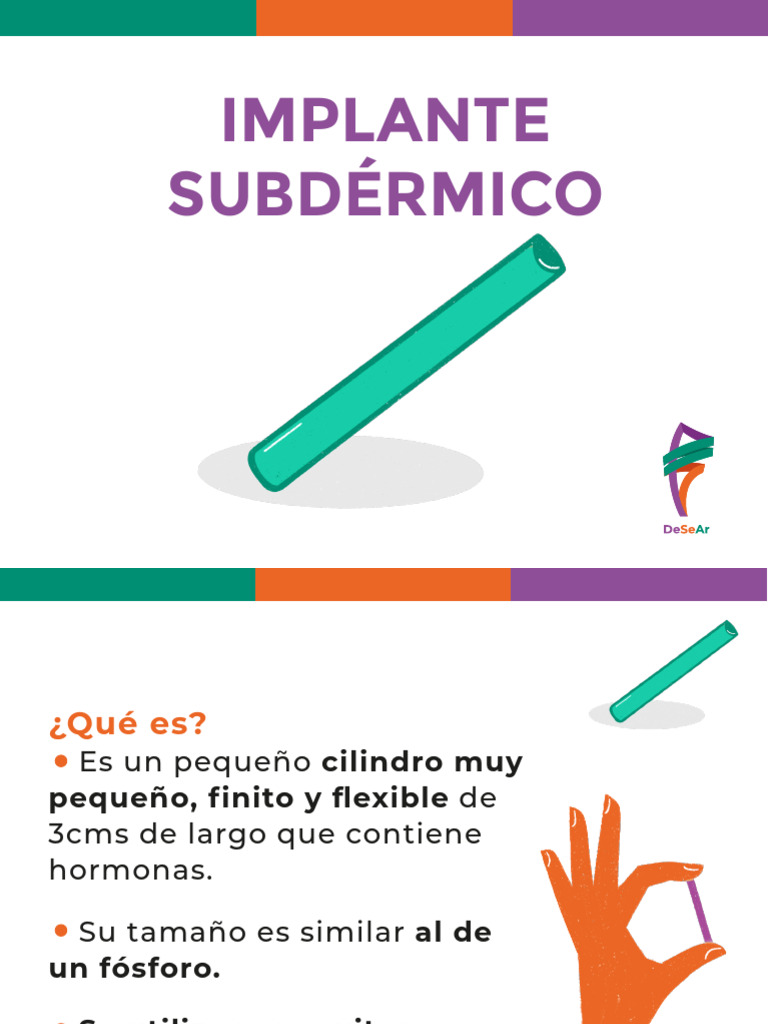 Implante Subdérmico: Guía y Función | PDF
