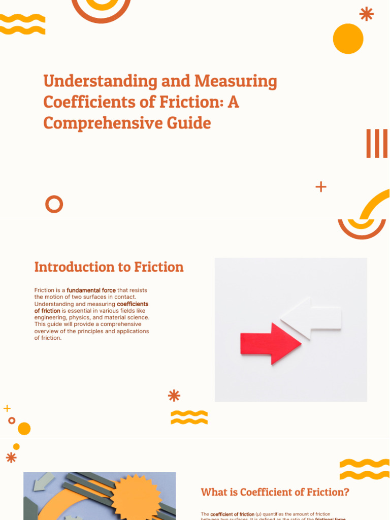 Slidesgo Understanding and Measuring Coefficients of Friction A Comprehensive Guide ...