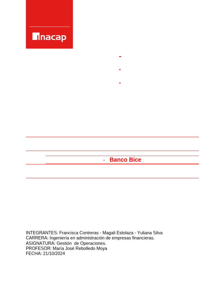 Banco Bice | PDF | Business | Servicio al Cliente