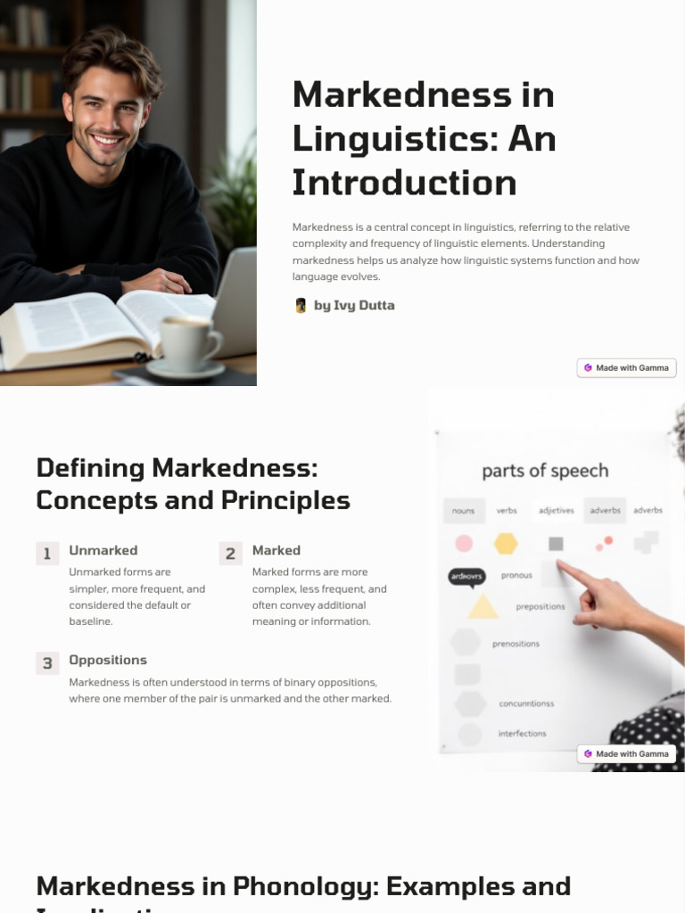 Understanding Markedness in Linguistics | PDF | Grammar | Language ...