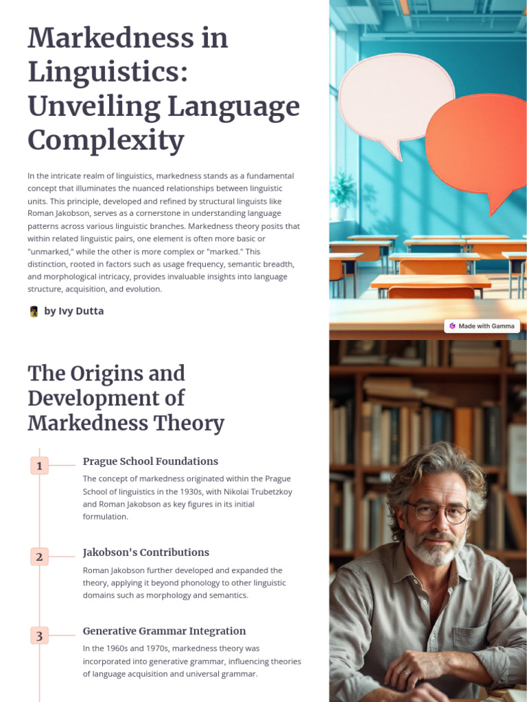 Markedness in Linguistics Unveiling Language Complexity | PDF ...