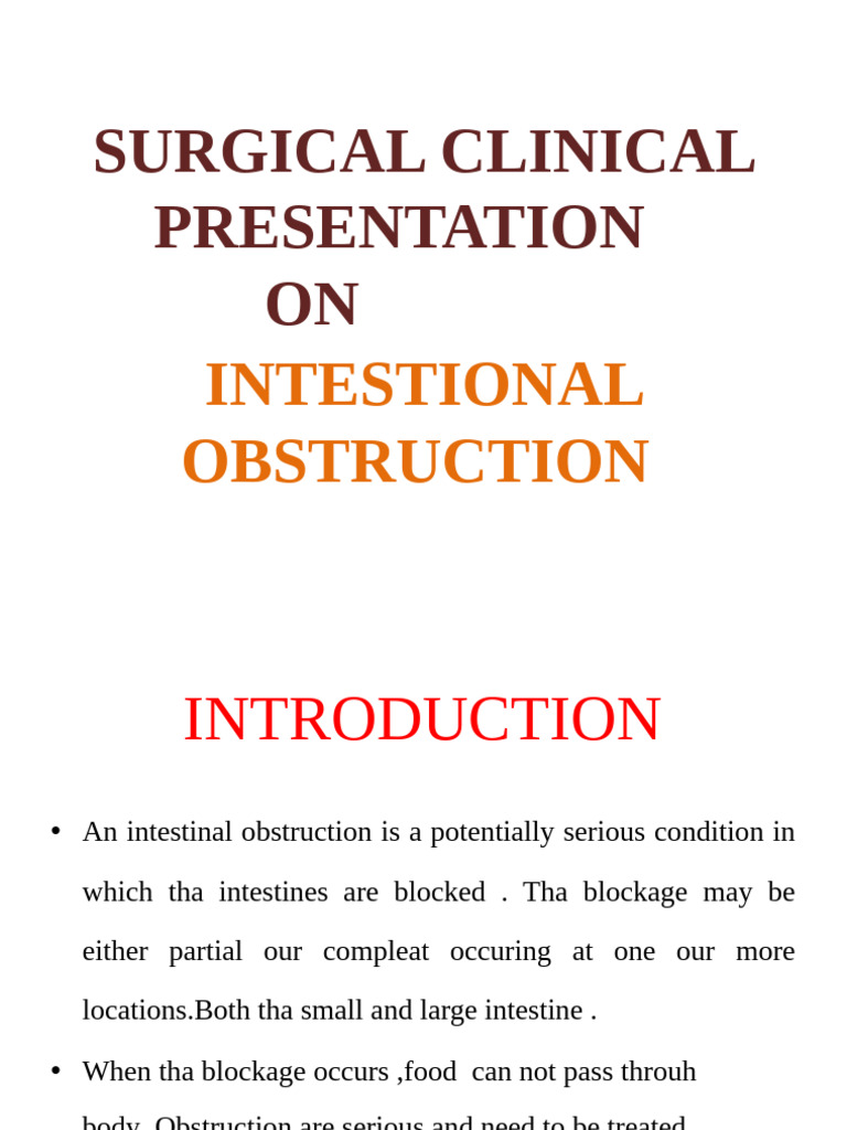 Surgical Clinical Presentation | PDF | Gastroenterology | Medical ...
