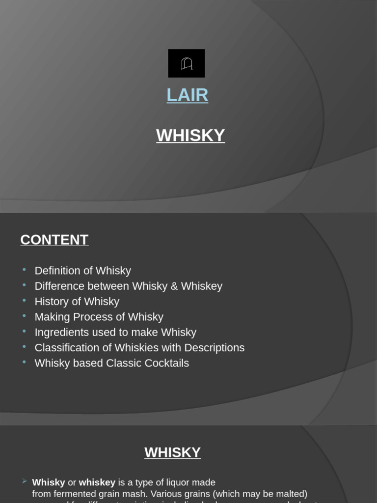 WHISKY | PDF | Whisky | Scotch Whisky
