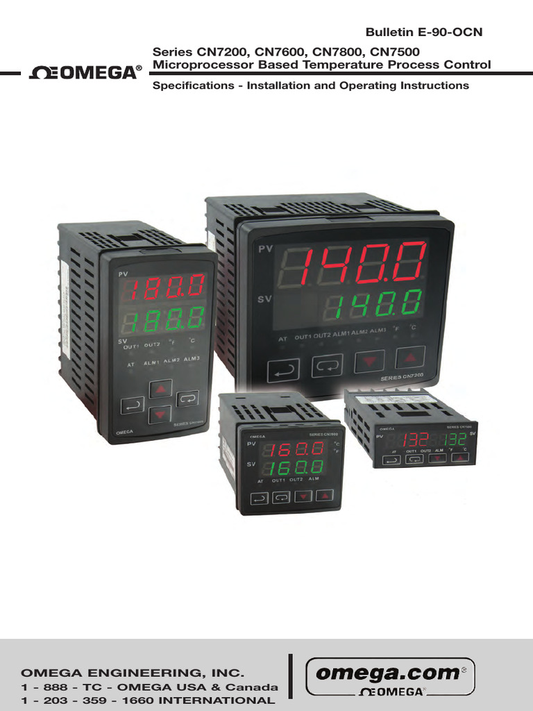 Bulletin E-90-OCN: Specifications - Installation and Operating Instructions | PDF | Thermocouple ...