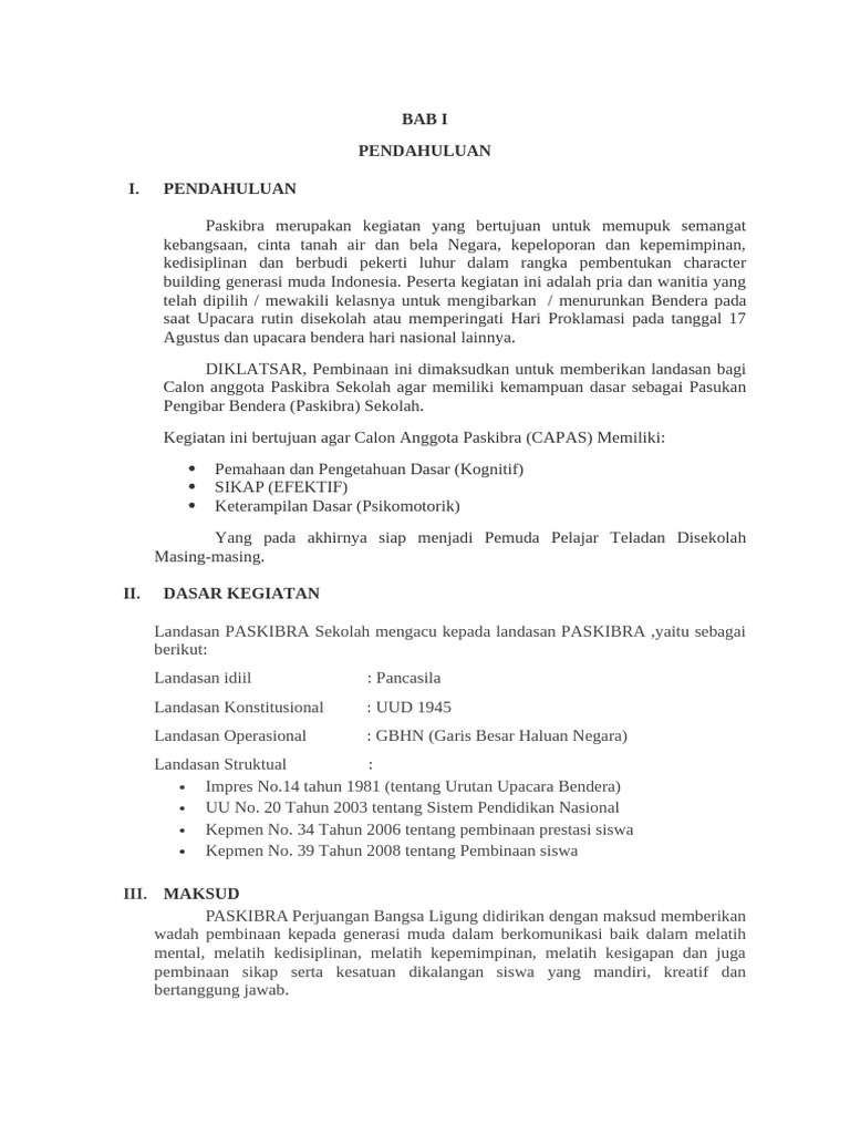 Proker Paskibra 2024 | PDF