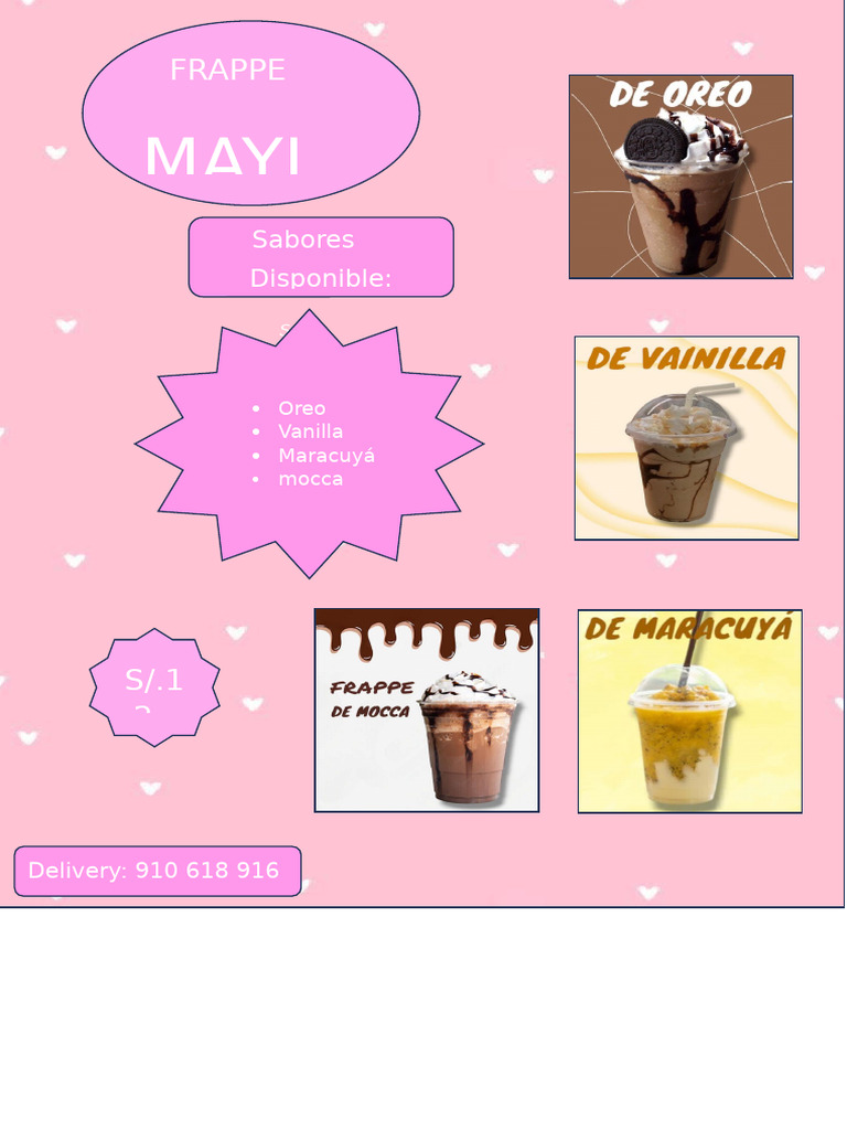 Frappe: Sabores Disponible | PDF