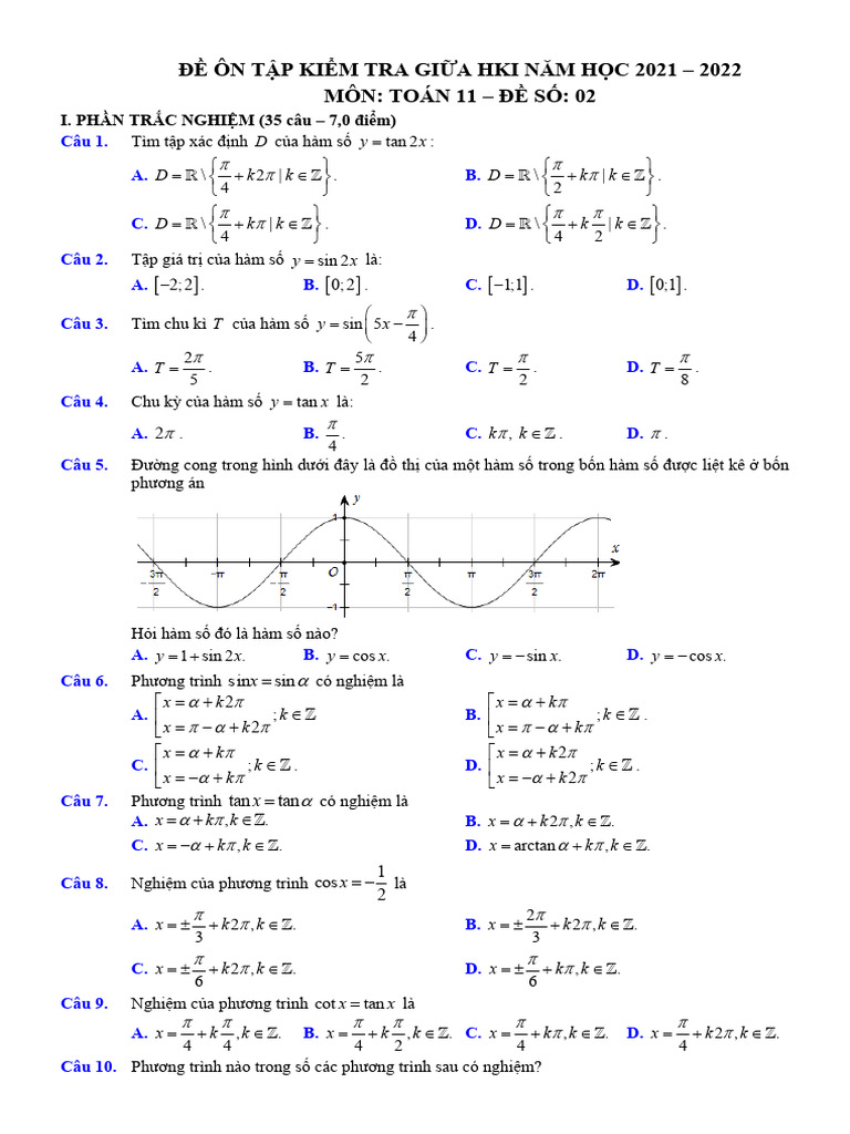 Gki Toan 11 de So 02 (70TN-30TL) Theo-Ma-Tran-Bo | PDF