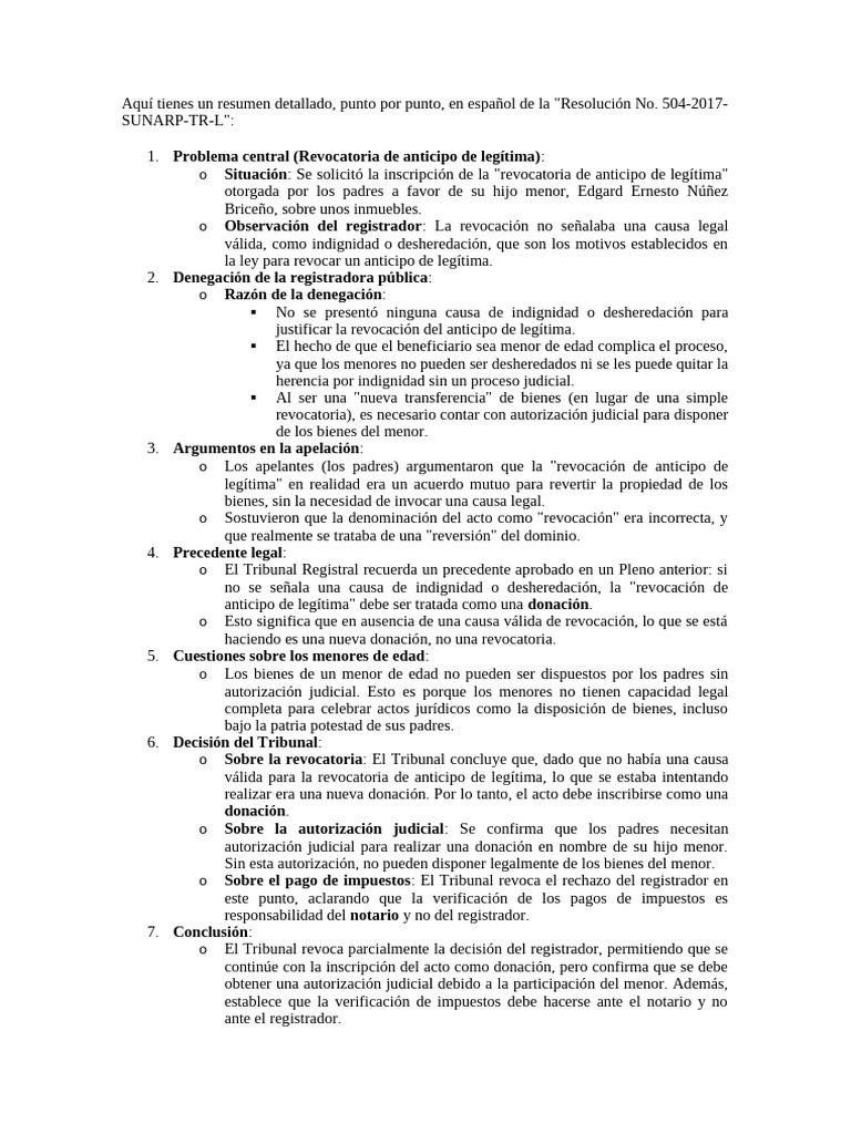 Aquí Tienes Un Resumen Detallado | PDF | Donación | Precedente Aquí Tienes Un Resumen Detallado | PDF | Donación | Precedente