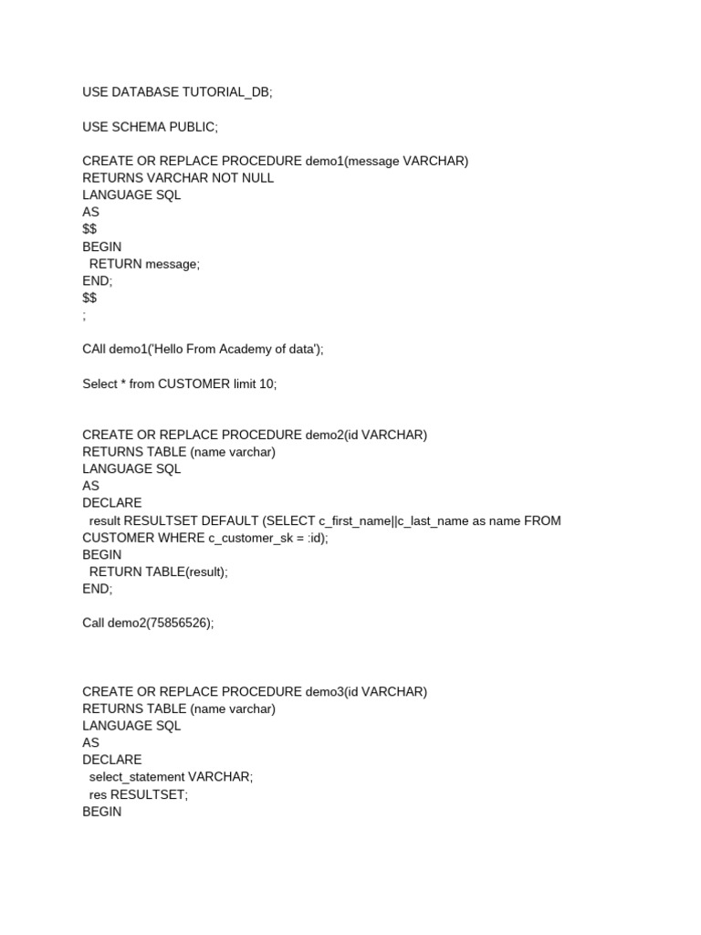 Stored Procedure Part1 Pdf