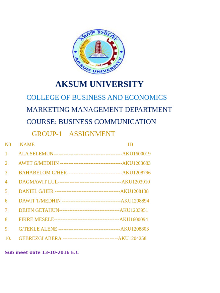 Business Communication Assignment 1 | PDF | Communication | Memorandum