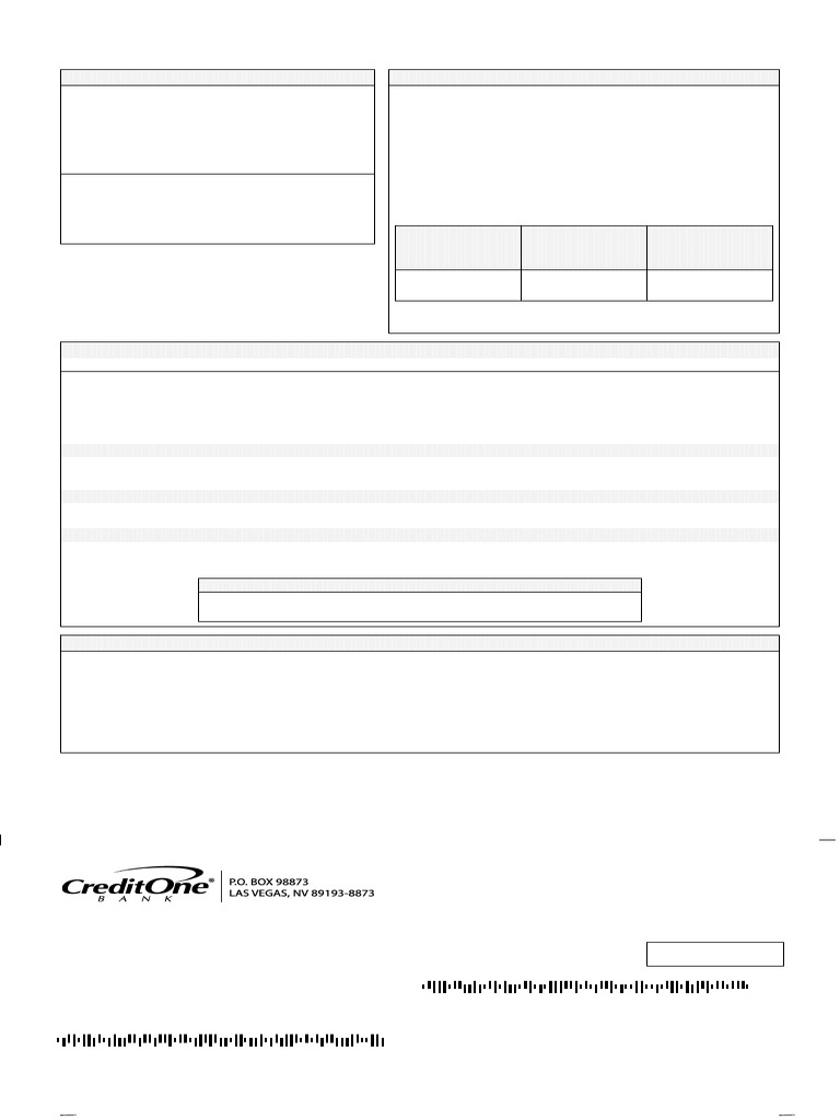 Credit One Credit Card Statement April 2024 | PDF | Credit Card ...