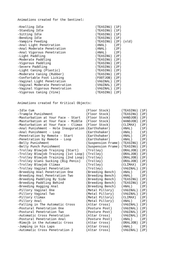 QuinSims Animations | PDF | Fellatio | Orgasm