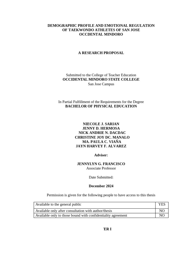 Thesis Group 2. Chapter 1 3 Draft | PDF | Emotions | Educational Technology