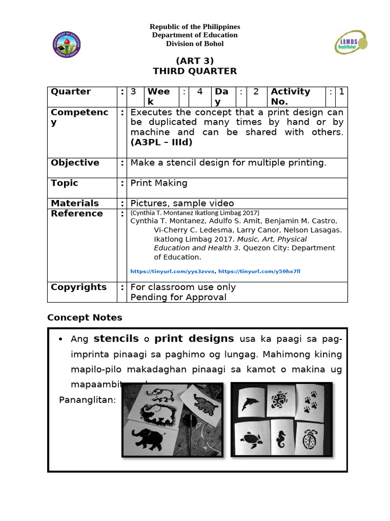 ART 3 - Q3 - LAS - Week 4 | PDF