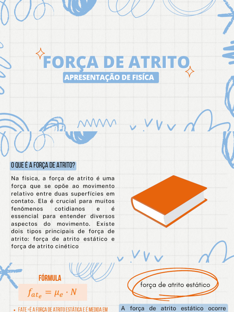 Força de Atrito | PDF | Atrito | Força