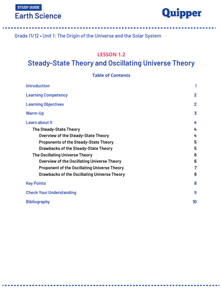 Steady-State Theory Overview | PDF | Universe | Physical Cosmology