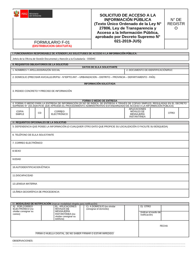 Formato de Solicitud | PDF