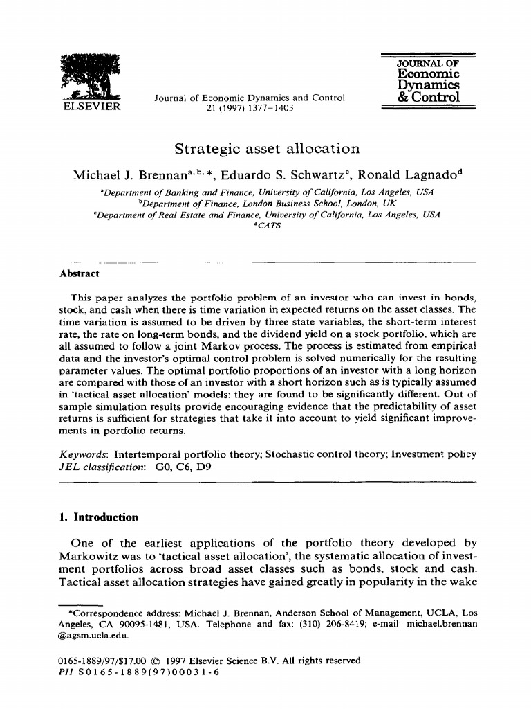 Strategic Asset Allocation | PDF | Asset Allocation | Bonds (Finance)