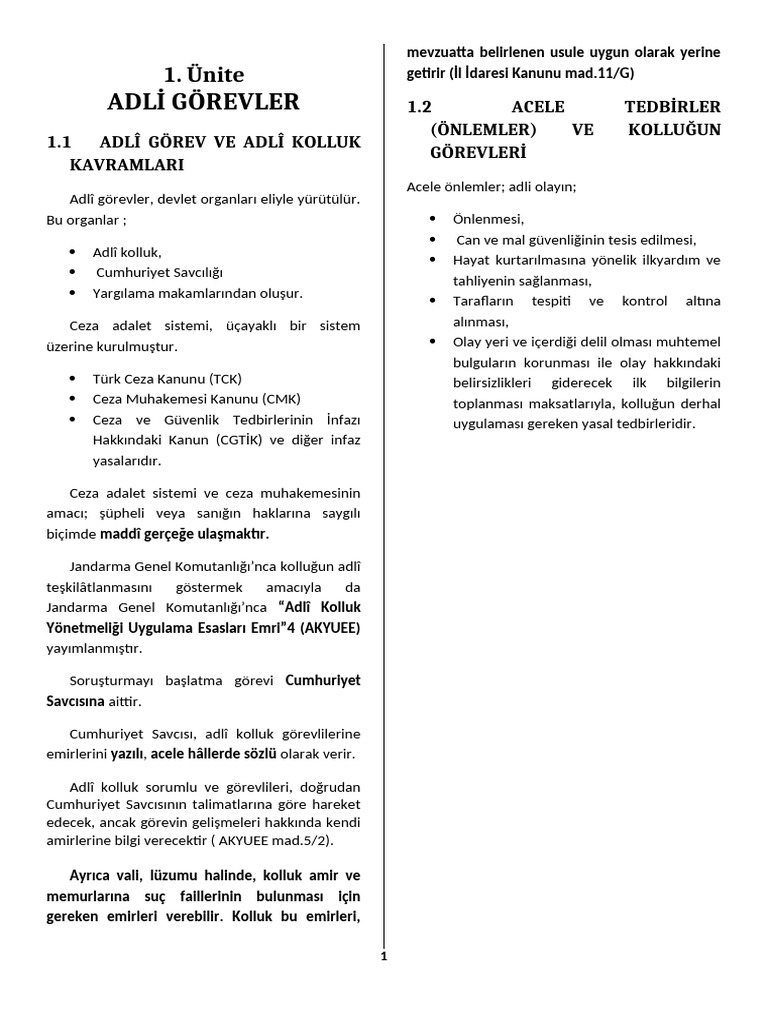 CMK Sinav Özeti̇ | PDF