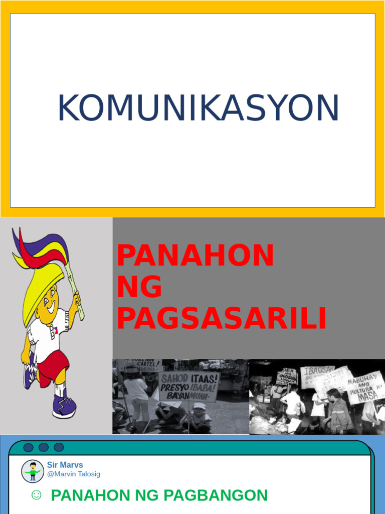 Pagsasarili Kasalukuyan | PDF