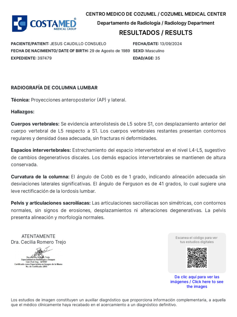 Jesus Caudillo Consuelo CR | PDF | Sistema esquelético | Enfermedades y ...