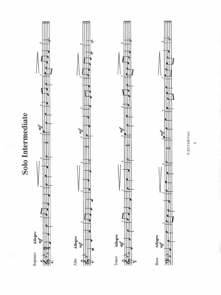 Intermediate Sight Reading | PDF