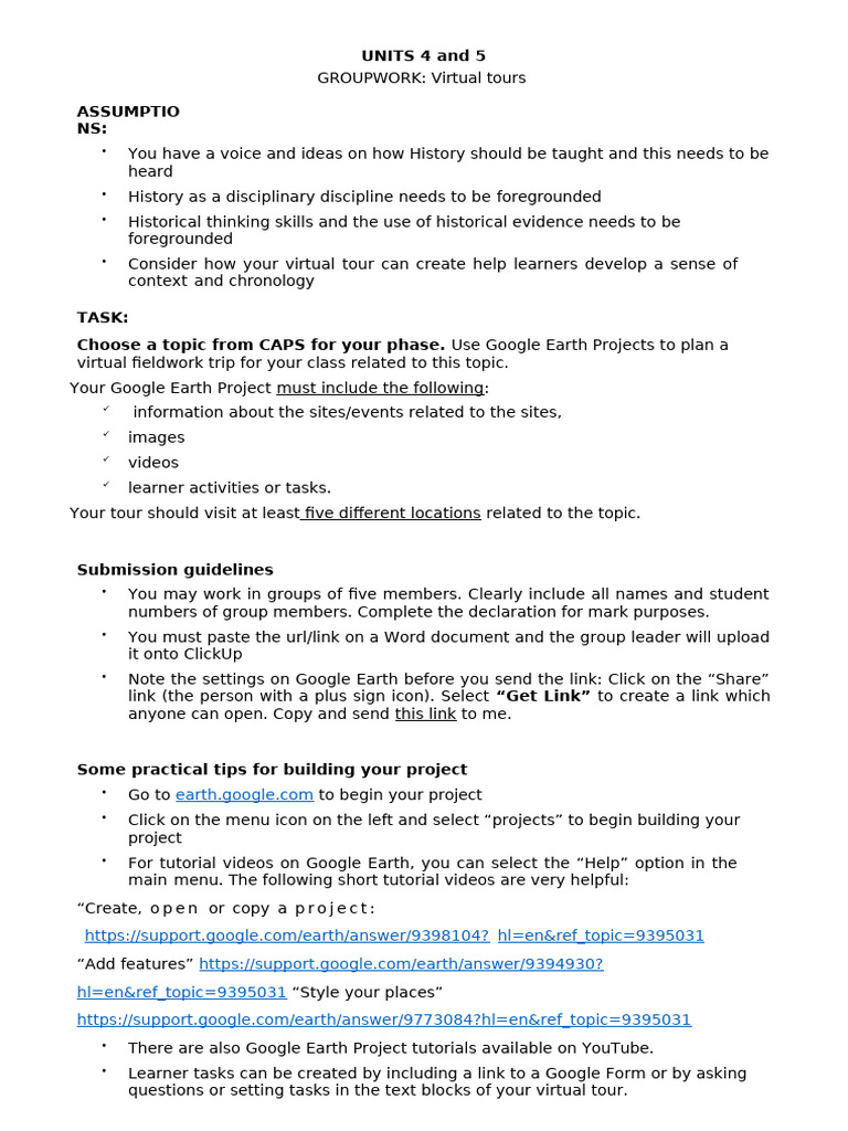 Build A Virtual Tour Assignment Instructions | PDF | Multimedia ...