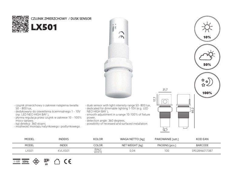 Karta Katalogowa LX501 | PDF