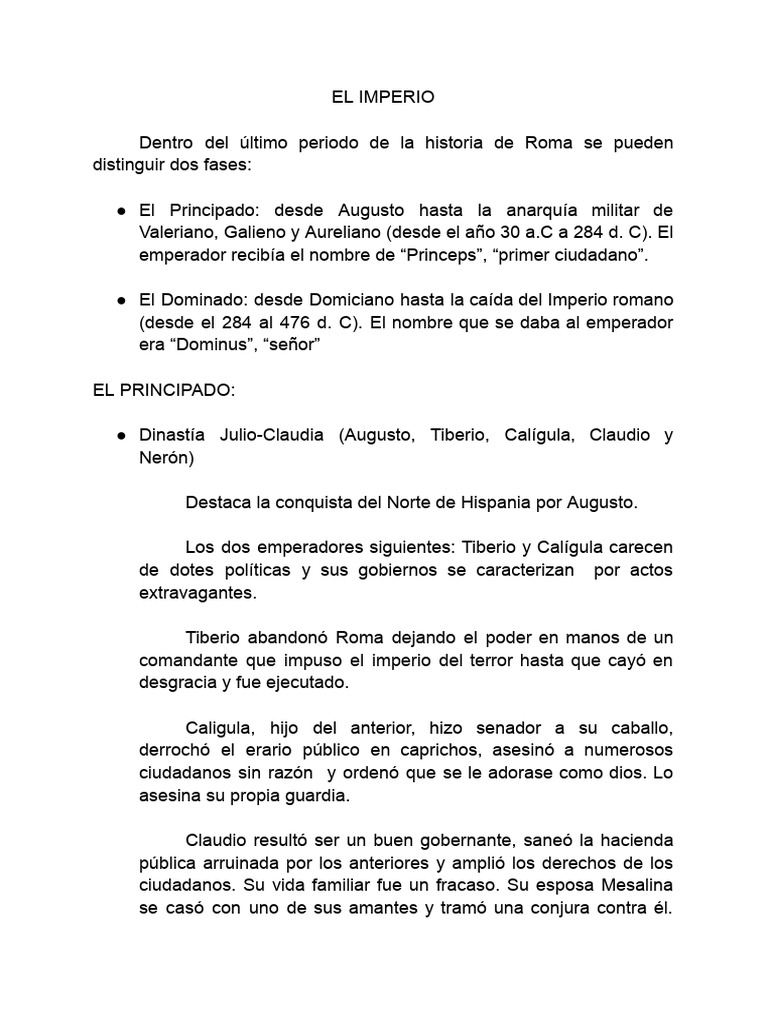 El Imperio | PDF | Nerón | Titus