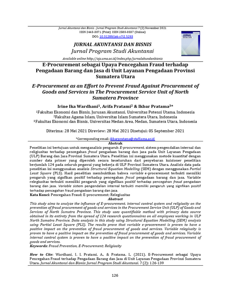 E-Procurement dan Pencegahan Fraud ULP | PDF