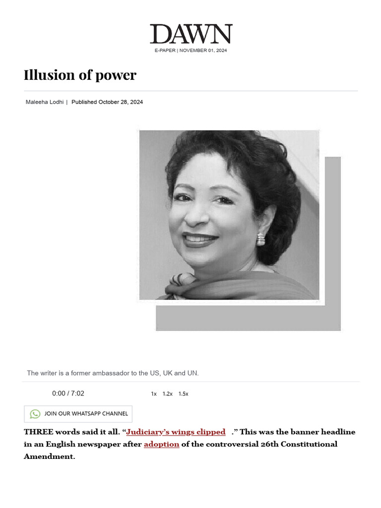 Illusion of Power - Newspaper | PDF | Judiciaries | Judge