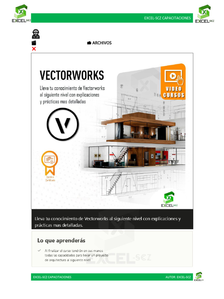 VectorWorks 1 Curso | PDF