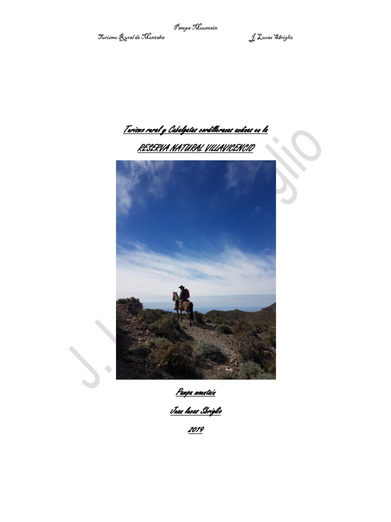 Informe - Cabalgata - RNV 1 | PDF | Montañas | Turismo
