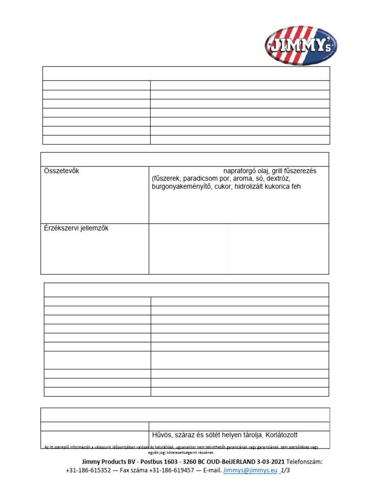 PS 613125-1 JIMMY's Nachos Triangle BBQ 500g - HU | PDF