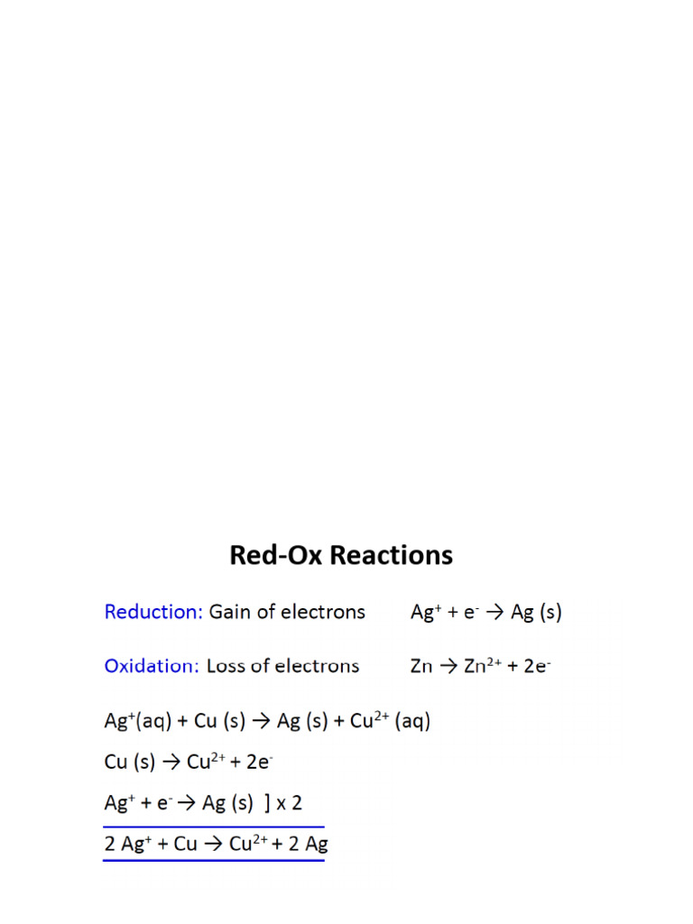 Lecture Note 9 - Electrochemistry | PDF | Electrochemistry | Redox