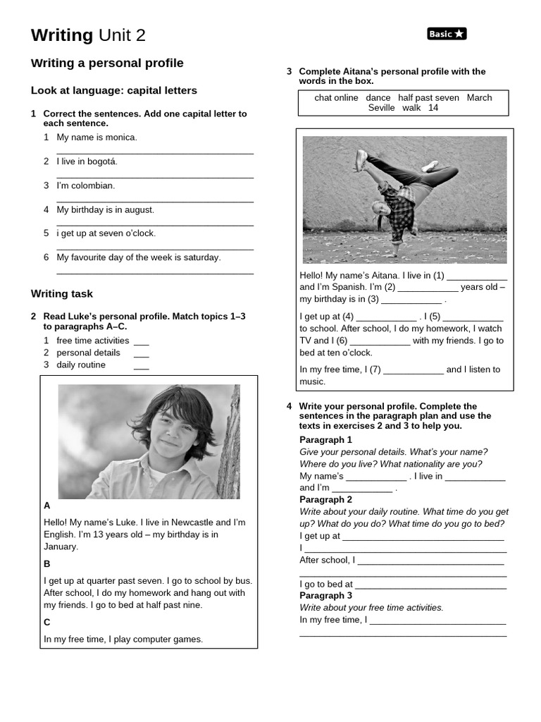 ESO1 TRD1 Writing U2 Basic | PDF | Human Communication | Linguistics