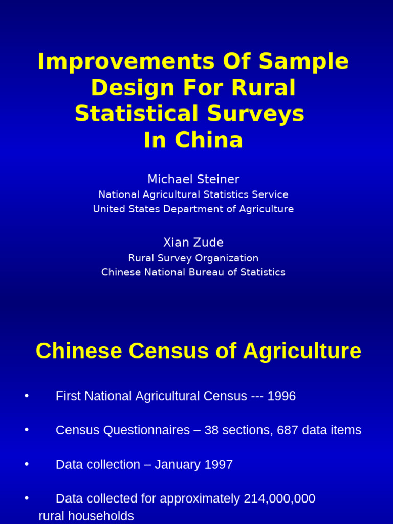 China | PDF | Survey Methodology | Sampling (Statistics)