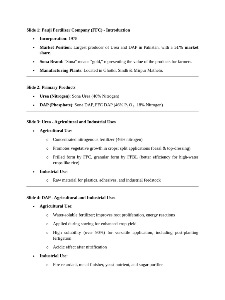 Sona Urea Presentation | PDF | Fertilizer