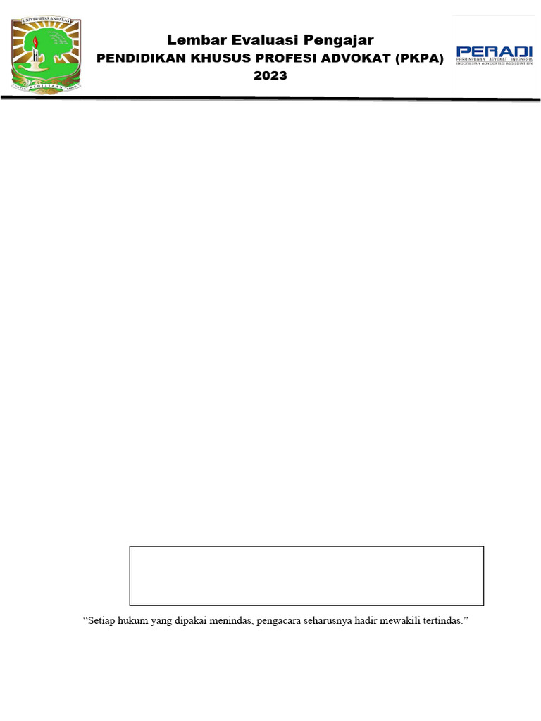 Evaluasi 2 Halaman | PDF