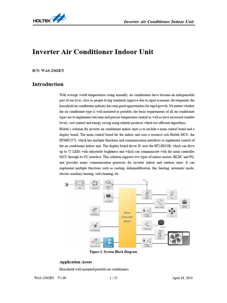 Inverter AC Indoor Unit Overview | PDF | Air Conditioning | Power Inverter