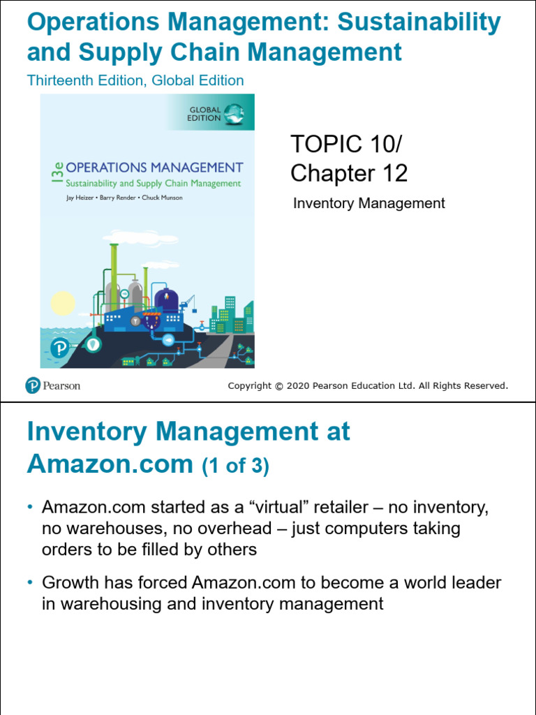 CH 10 - Inventory Management, OPM530 | PDF | Inventory | Economies